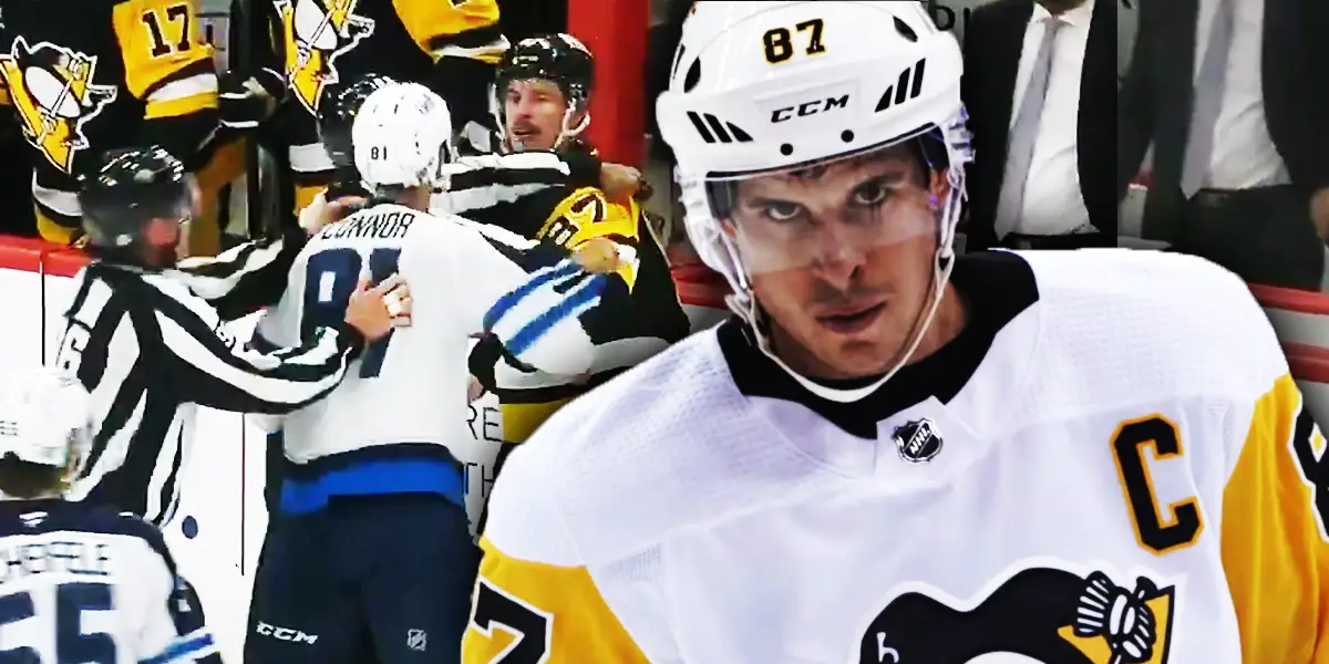 Sidney Crosby Drops the Gloves with Kyle Connor in Rare Fight